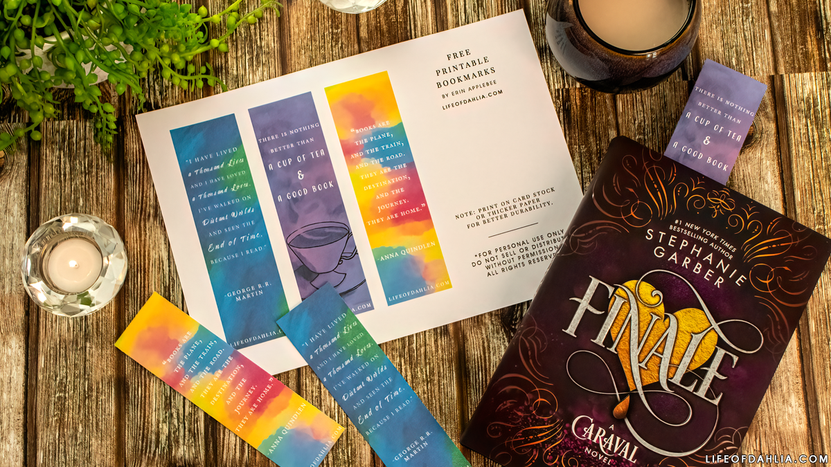 Free Printable Bookmarks 01 – Quotes – Life of Dahlia