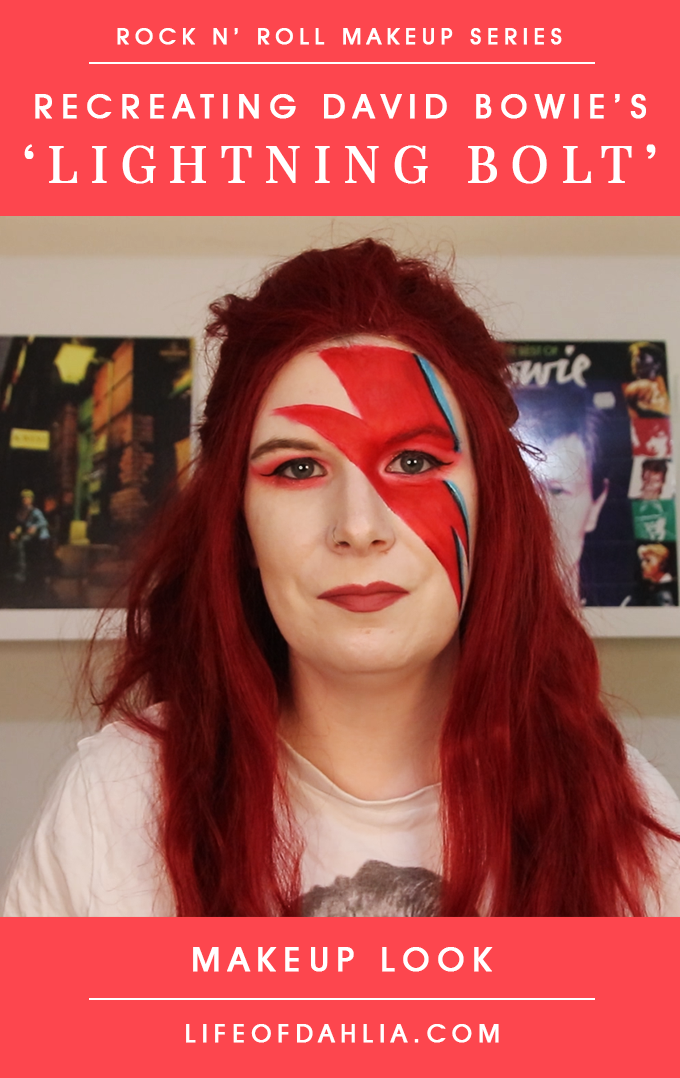 Rock N’ Roll Makeup Series – Recreating David Bowie’s Lightning Bolt ...